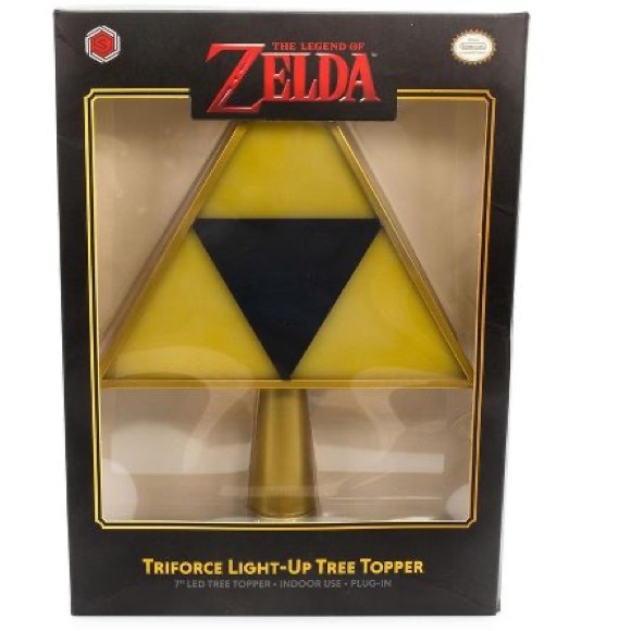 Nintendo | Holiday | The Legend Of Zelda Triforce Lightup Tree Topper ...